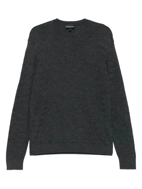 Emporio Armani Textured Crew-neck Sweater