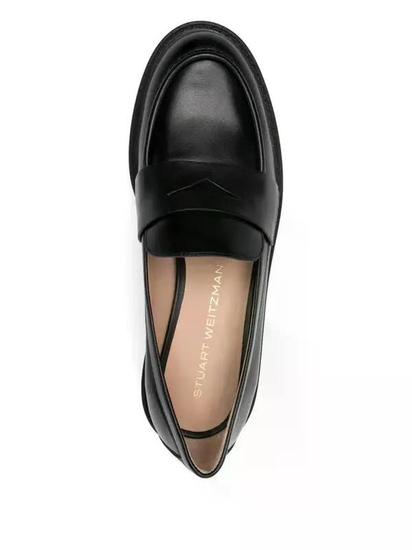 STUART WEITZMAN Penny Leather Loafers