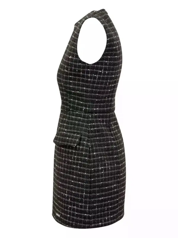 MSGM Checked Tweed Dress