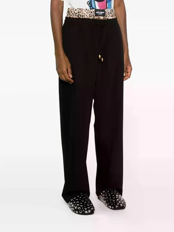 Just Cavalli Leopard-print Drawstring Trousers