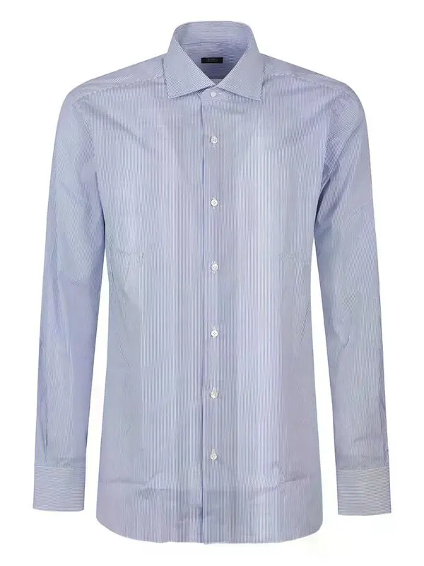 BARBA NAPOLI Pinstripe Cotton Shirt