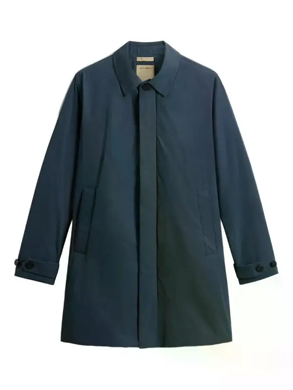 Woolrich Button-fastening Peached Coat - Blue