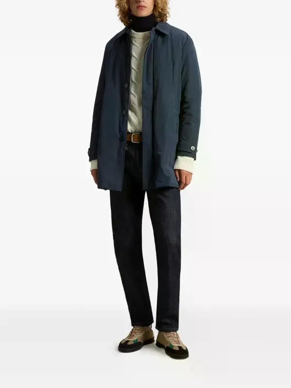 Woolrich Button-fastening Peached Coat - Blue