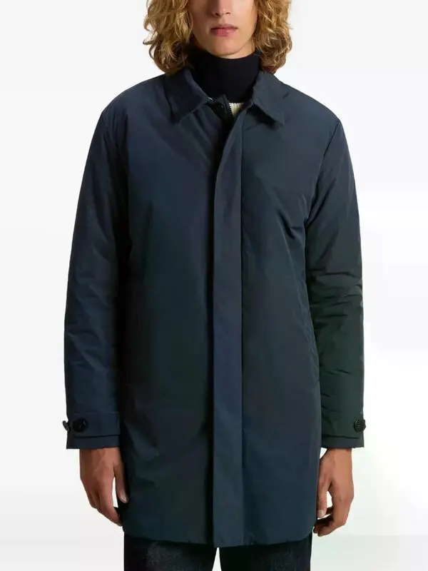 Woolrich Button-fastening Peached Coat - Blue