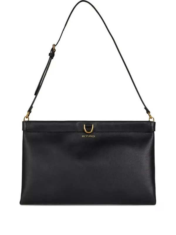 Etro Talk Leather Clutch - Black