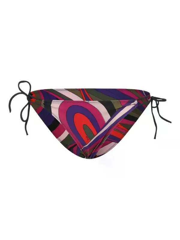 Emilio Pucci Iride-print Bikini Bottom - Red