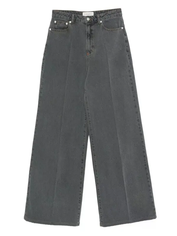 Officine Générale Wide-leg High-waisted Jeans - Grey