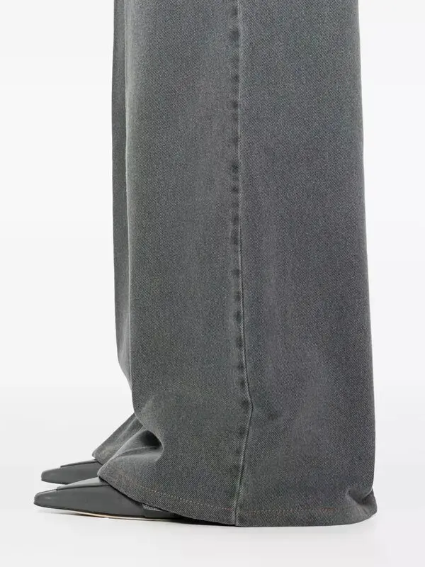 Officine Générale Wide-leg High-waisted Jeans - Grey