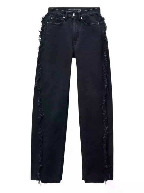 Alexander Wang Frayed-seams Denim Jeans