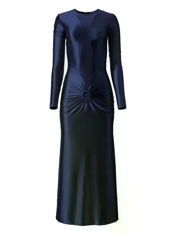 MOOS STUDIO Lunar Long-sleeve Maxi Dress - Blue