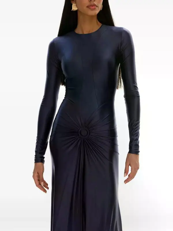 MOOS STUDIO Lunar Long-sleeve Maxi Dress - Blue