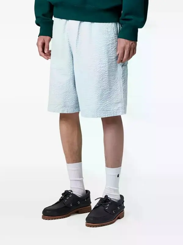Carhartt Work In Progress Textured Elasticated Shorts - Blue