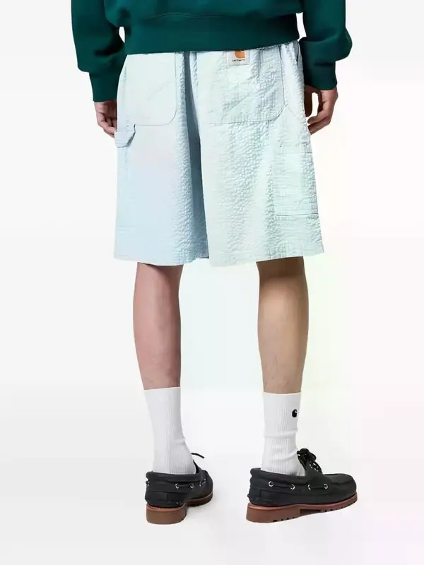Carhartt Work In Progress Textured Elasticated Shorts - Blue