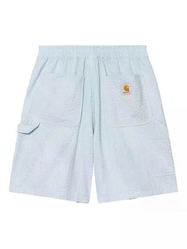 Carhartt Work In Progress Textured Elasticated Shorts - Blue