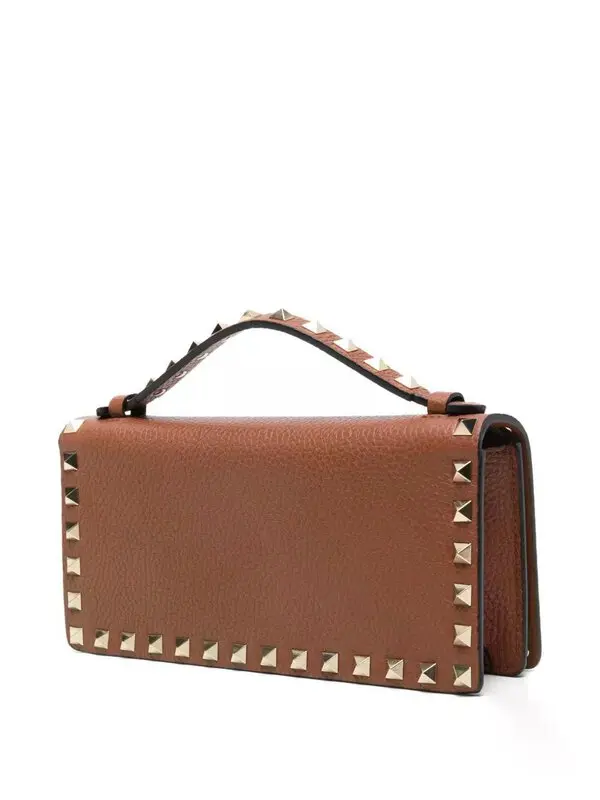 Valentino Garavani Rockstud Strap Clutch - Brown