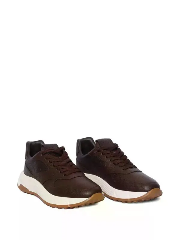 Hogan Leather Trainers - Brown