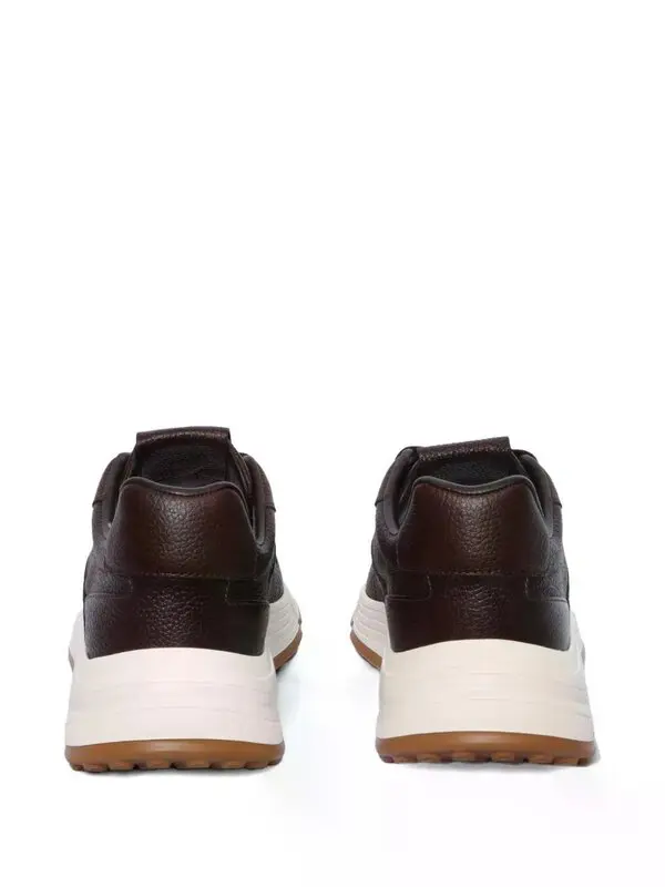 Hogan Leather Trainers - Brown