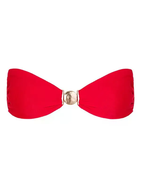 LENNY NIEMEYER Bandeau Ring Bikini Top - Red