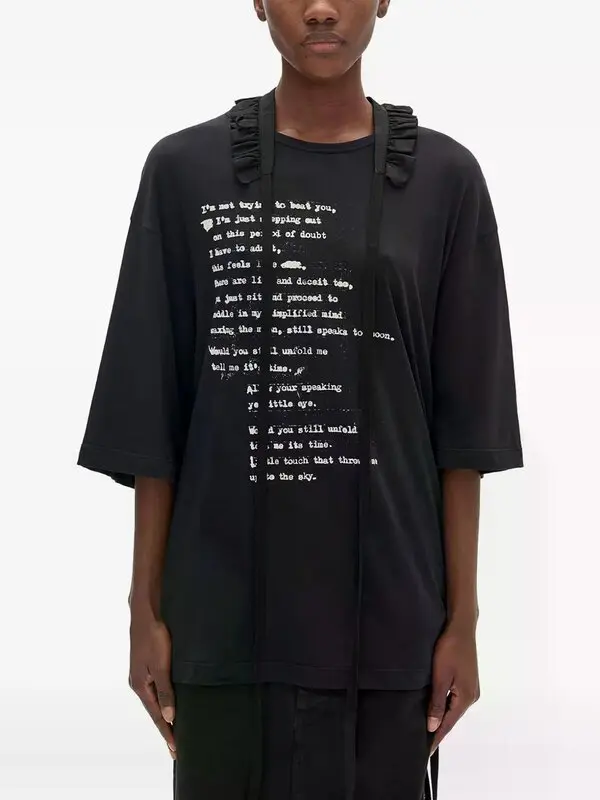 ANN DEMEULEMEESTER Agapi Graphic Print T-shirt
