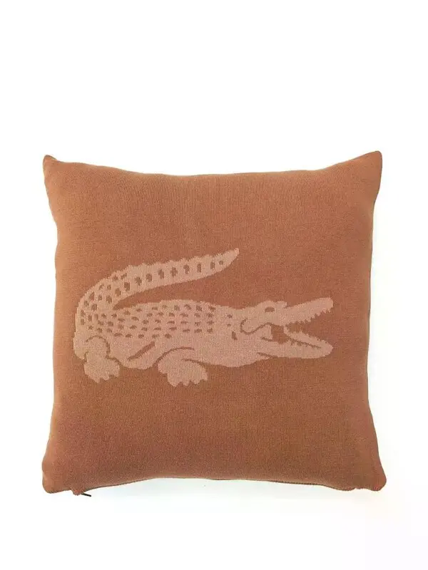 Lacoste Crocodile-patterned Throw