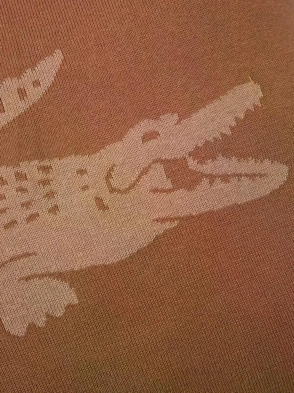 Lacoste Crocodile-patterned Throw