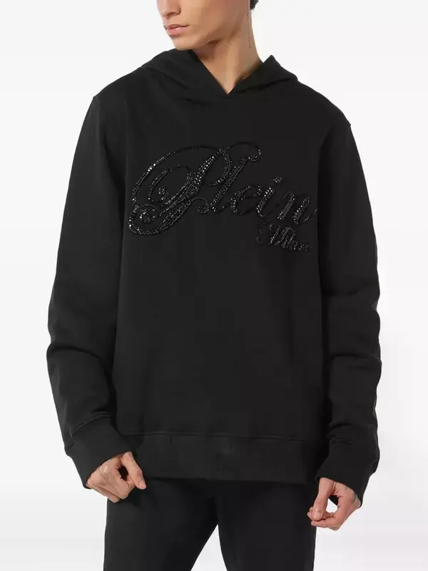 Philipp Plein Sequin-embellished Hoodie - Black
