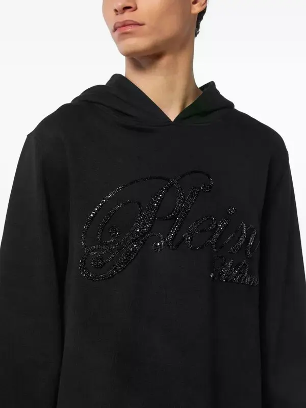 Philipp Plein Sequin-embellished Hoodie - Black