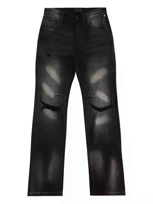RtA Distressed Bootcut Jeans