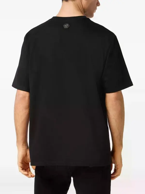 Philipp Plein Teddy Bear-motif Crystal-embellished T-shirt - Black