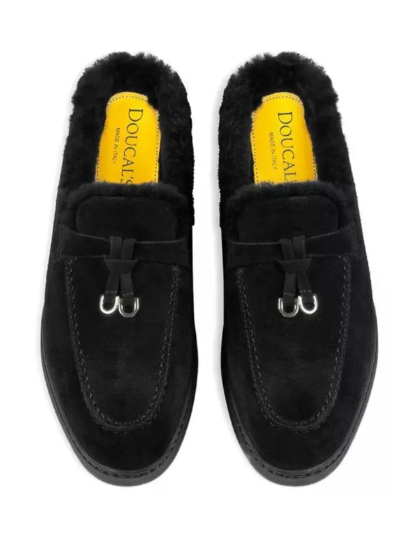 DOUCAL'S Shearling-trim Mules
