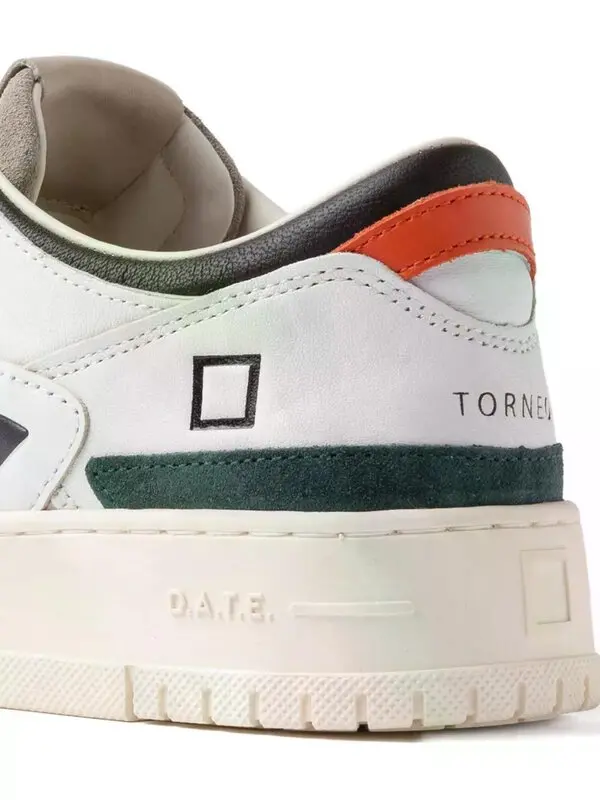 D.a.t.e. Leather Panelled Sneakers - White