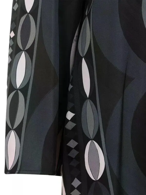 Emilio Pucci Geometric-print High-neck Dress