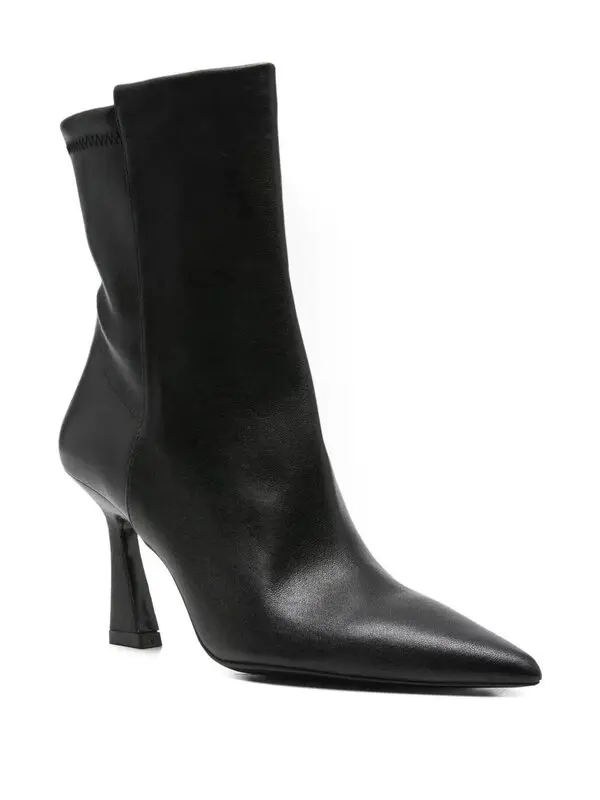 STUART WEITZMAN 50mm Vinnie Leather Ankle Boots