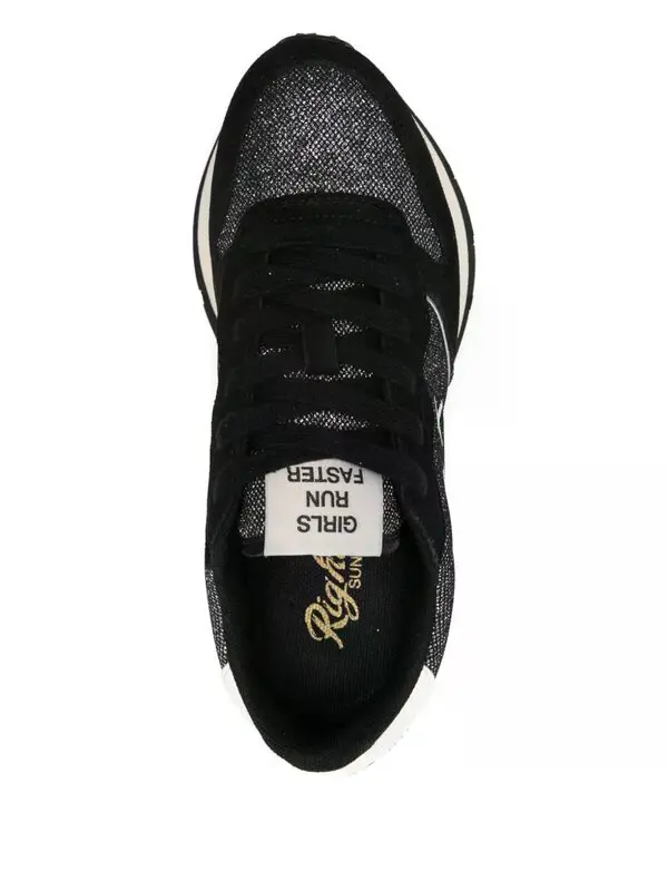 SUN 68 Ally Glitter Sneakers - Black