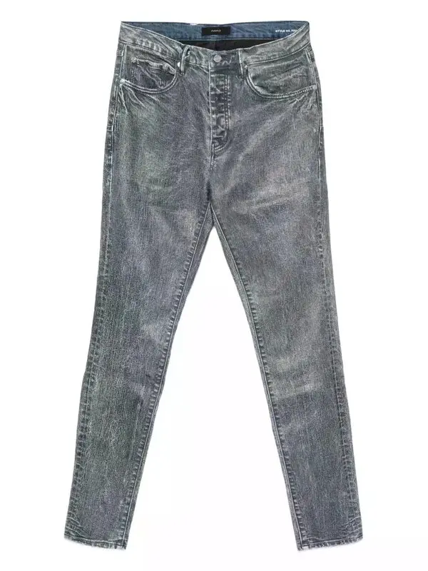 PURPLE BRAND Acid-wash Straight-leg Jeans