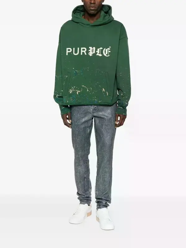 PURPLE BRAND Acid-wash Straight-leg Jeans