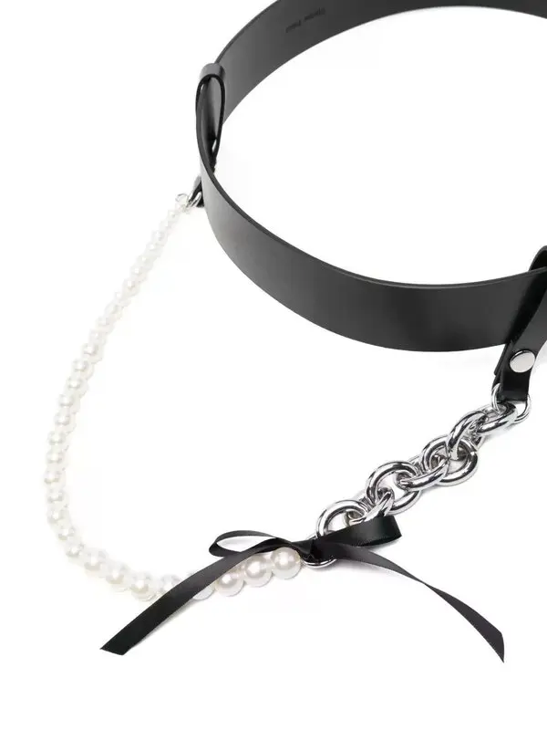 Simone Rocha Chain And Pearl-embellished Belt
