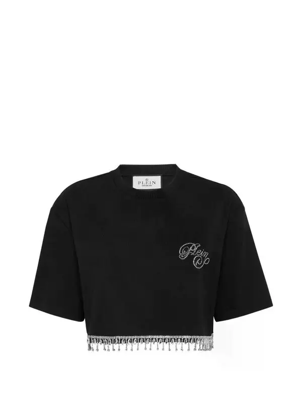 Philipp Plein Signature Cropped T-shirt - Black