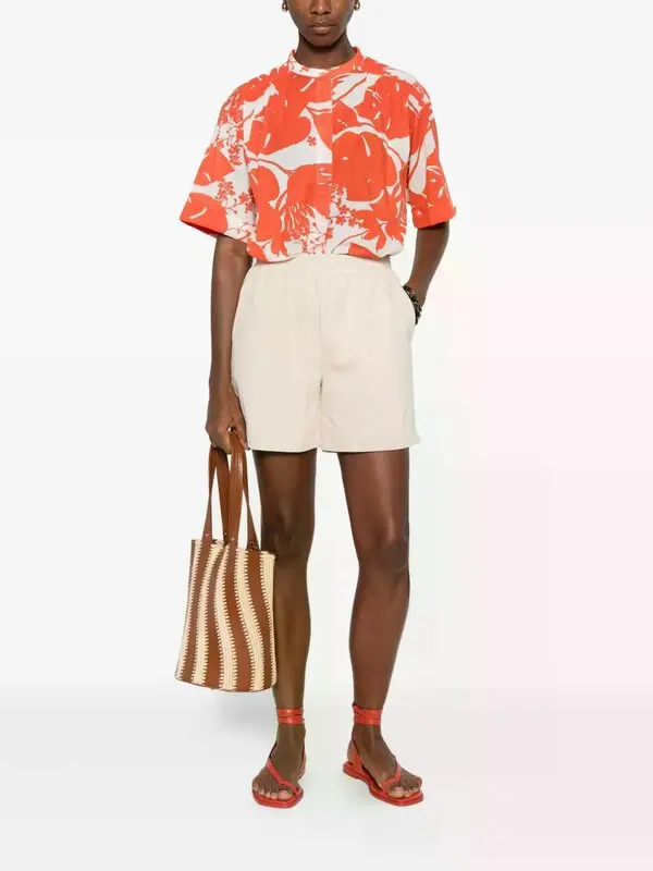 TWINSET Jersey Shorts With Elastic Waistband