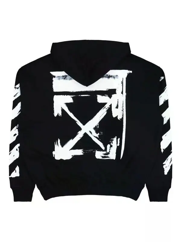 Off-White Arrow-print Zip-up Hoodie