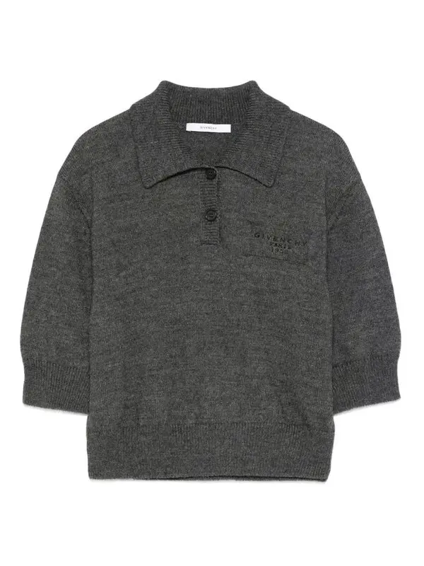 Givenchy Short-sleeve Polo Shirt - Grey