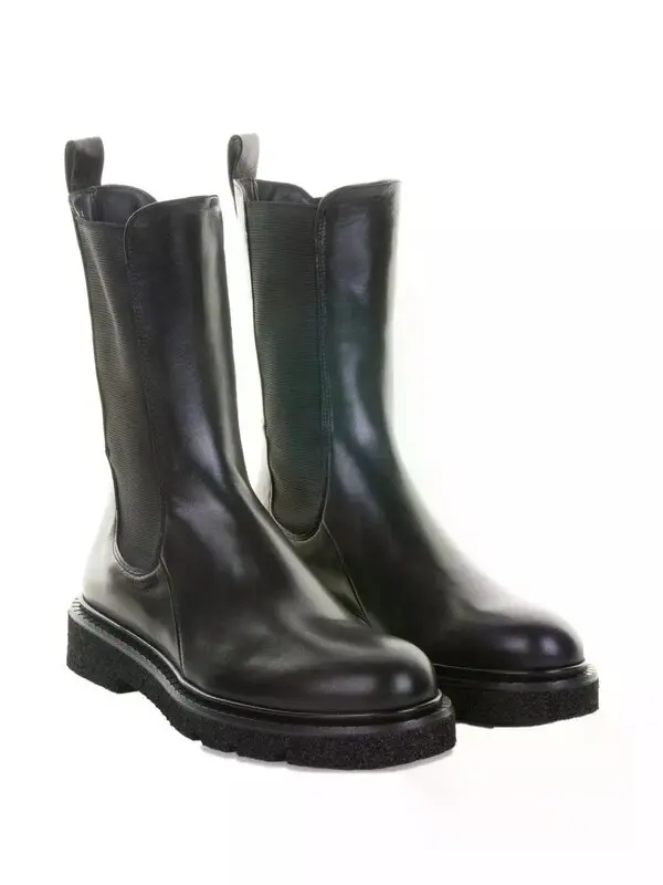 GUGLIELMO ROTTA Elastic-panel Leather Chelsea Boots