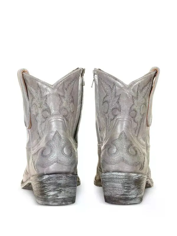 MEXICANA 40mm Metallic Leather Cowboy Boots