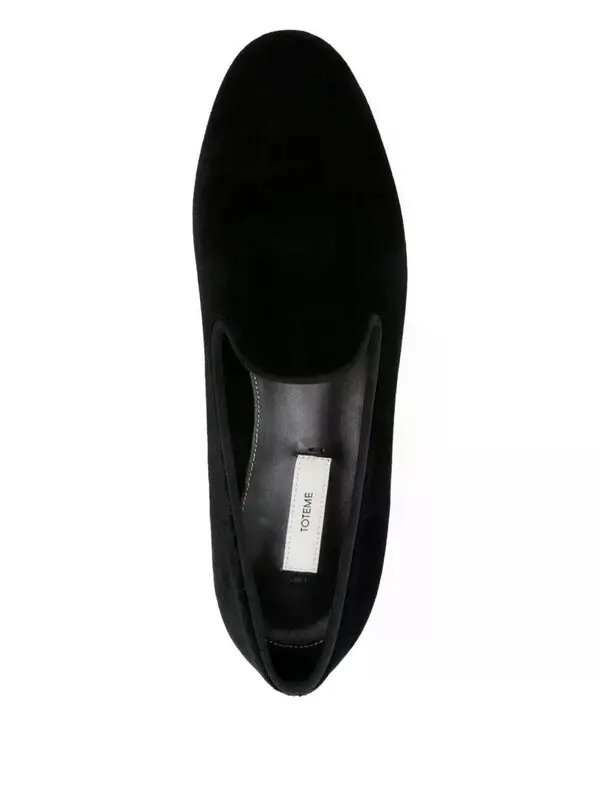TOTEME Pointed-toe Loafers - Black