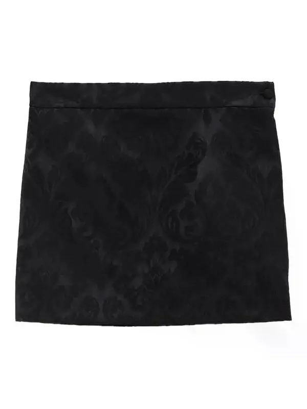 Chloé Damask-pattern A-line Skirt