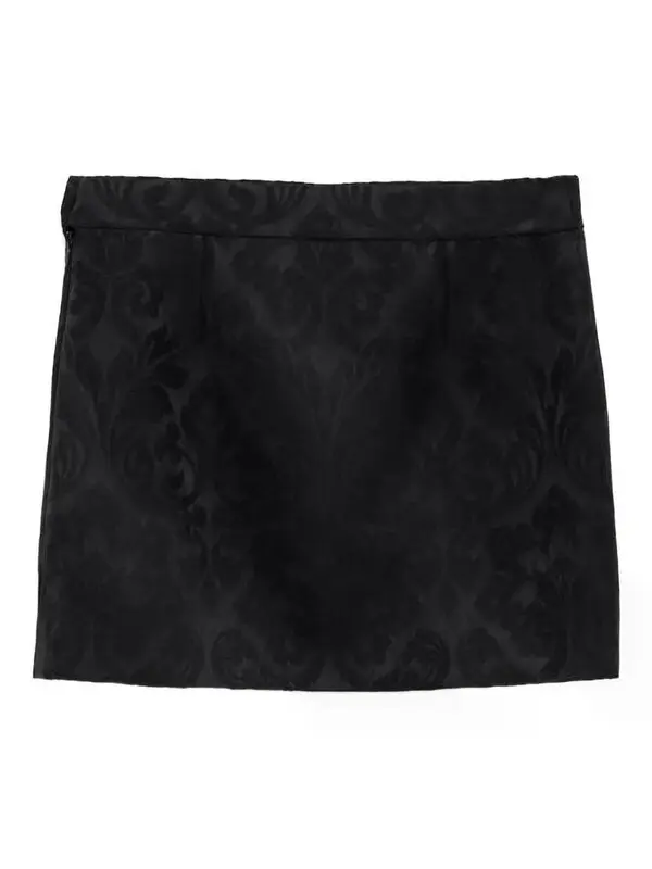 Chloé Damask-pattern A-line Skirt