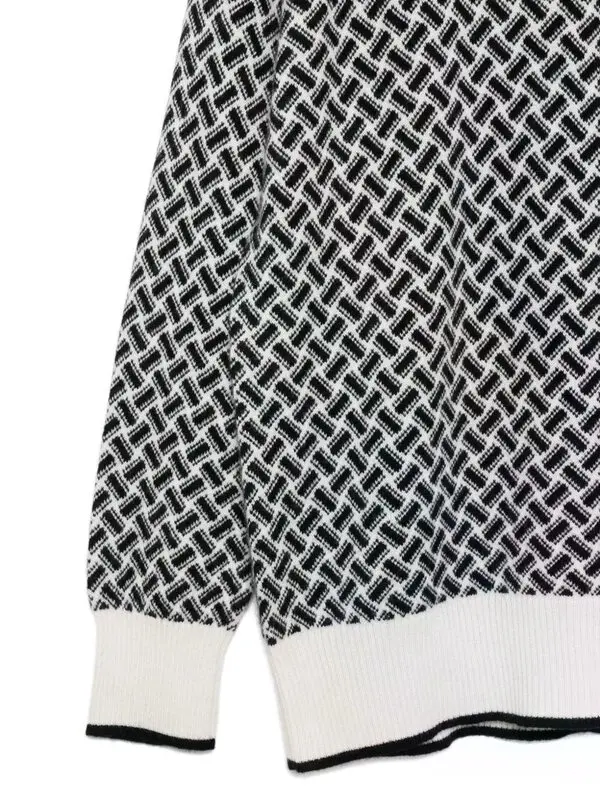 DRUMOHR Geometric-pattern Turtleneck Sweater