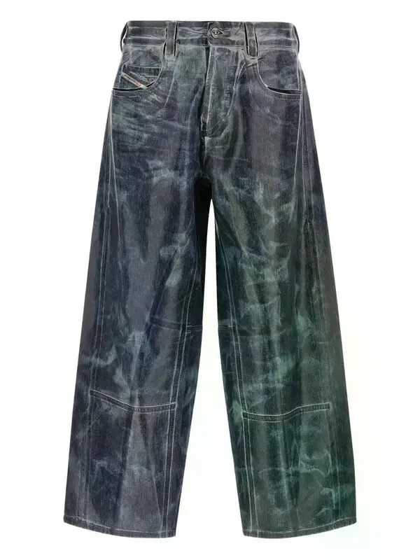 DIESEL® Stonewashed Silicone-cast Jeans
