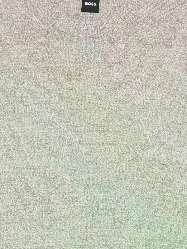 BOSS Speckled Wool Sweater - Neutrals