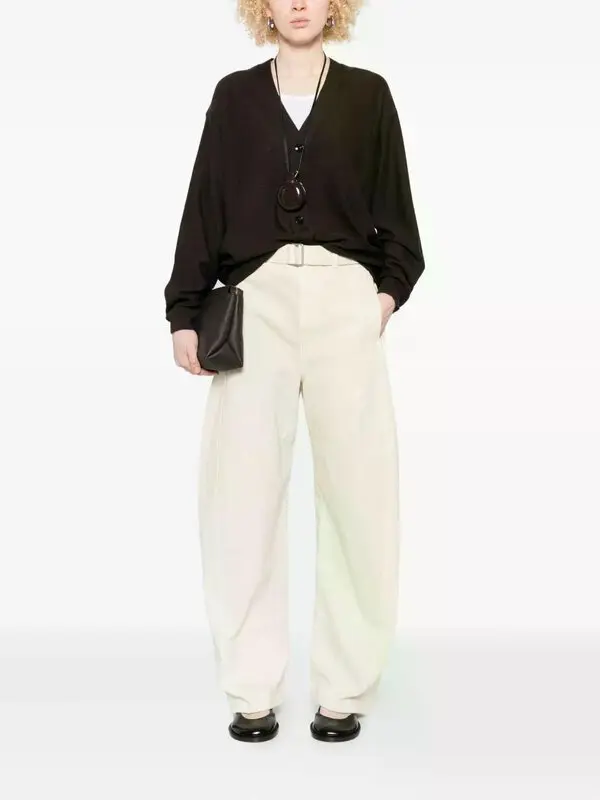 LEMAIRE Belted Panelled Jeans - Neutrals